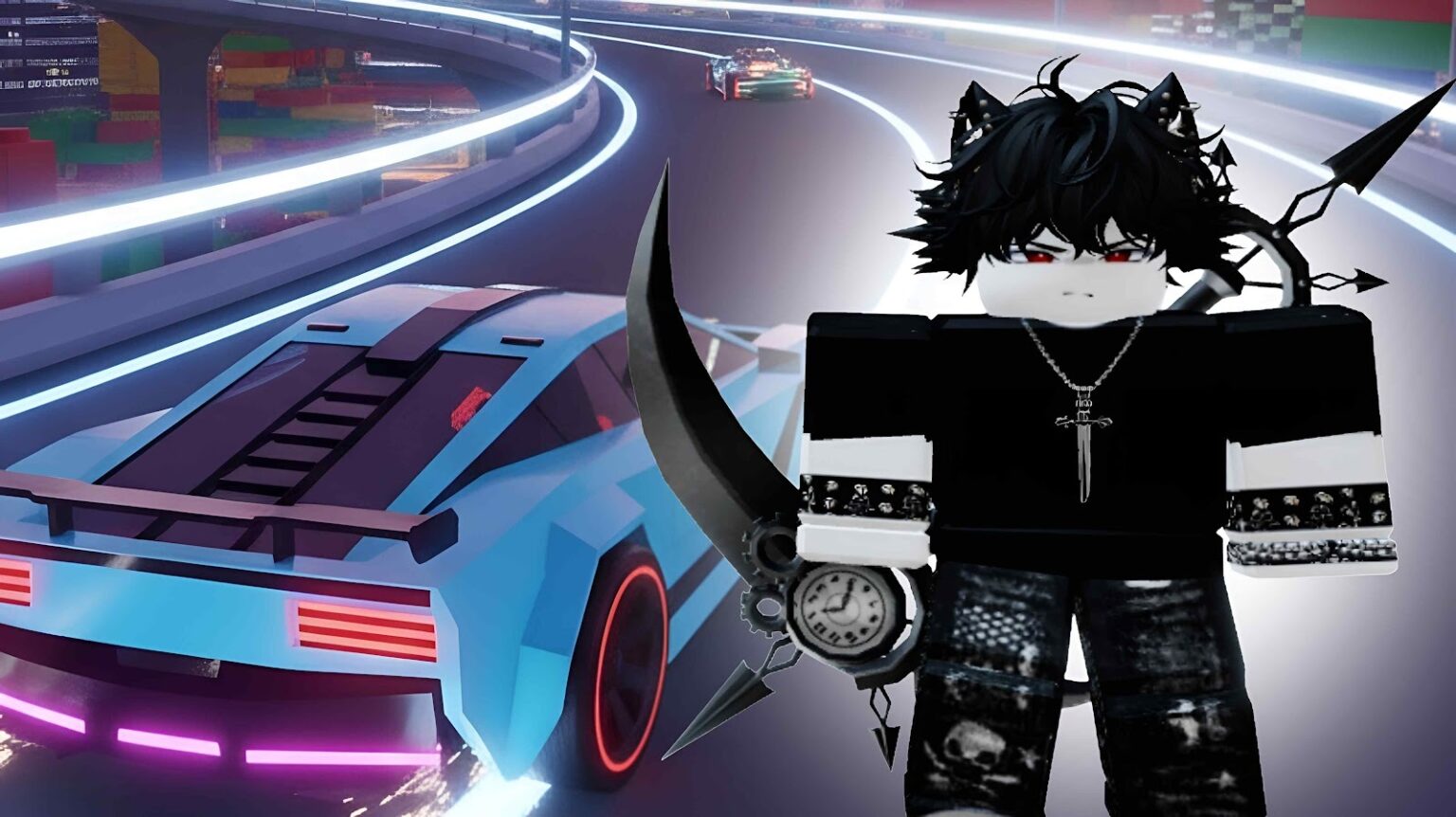 How to Get Cheap Emo Cat Boy Avatar with Timeless Scythe in Roblox